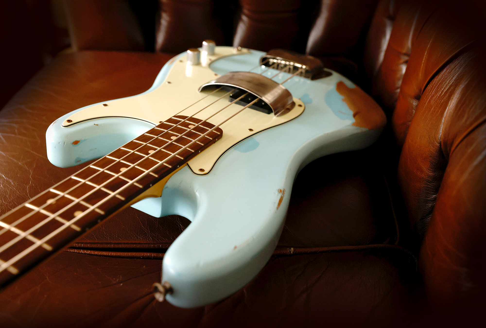 Sonic Blue P-Bass - Smooth Custom Guitars